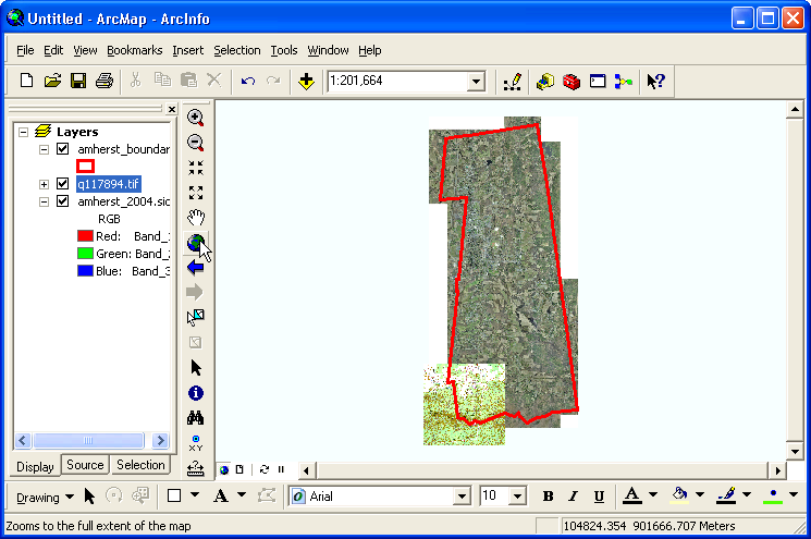 Amherst College IT : GIS : Mapping Image Data